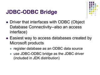 Jdbc Java Database Connectivity And Java Ppt Databases Computer Software And Applications