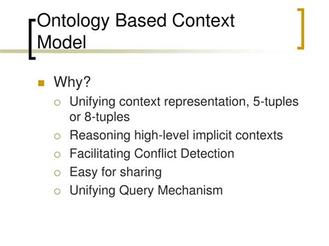 Ppt Ontology Based Context Model Powerpoint Presentation Free
