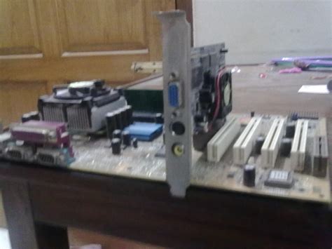 Motherboard With Intel P3 Processor Ram And Agp Card