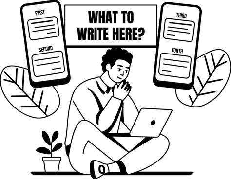 Boy Thinking Illustration In Glyph Style 56687629 Vector Art At Vecteezy