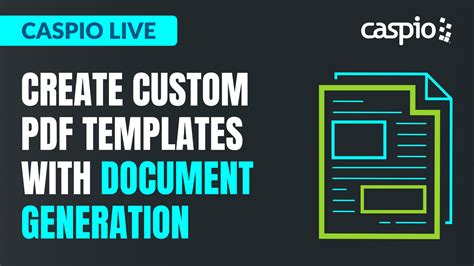 Create Custom PDF Templates With Document Generation Caspio