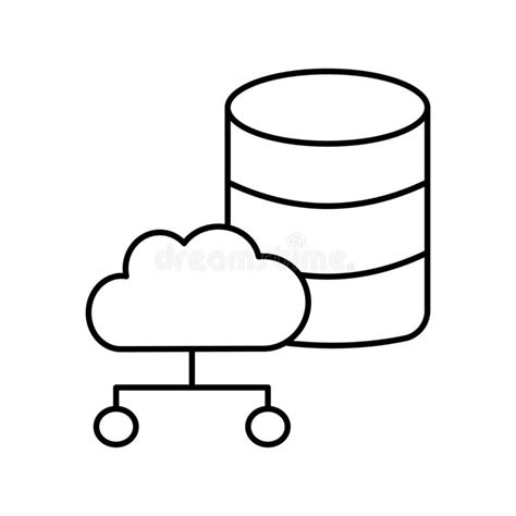 Cloud Server Isolated Vector Icon Which Can Easily Modify Or Edit Stock Vector Illustration Of