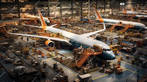 Premium Photo Aviation Factory Aircraft Manufacturing