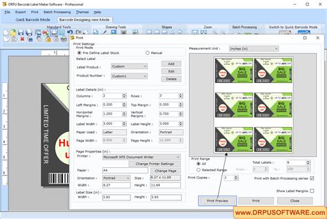 Screenshot Of Drpu Barcode Label Maker Software Professional To