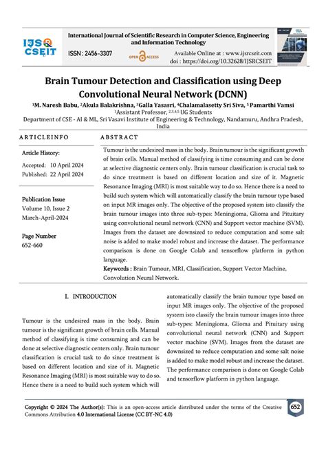 pdf brain tumour detection and classification using deep