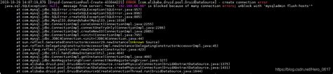 Host Is Blocked Because Of Many Connection Errorsunblock With