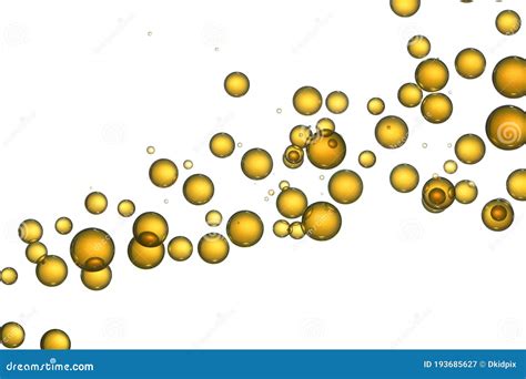 Flowing Yellow Bubbles Stock Illustration Illustration Of Droplet 193685627