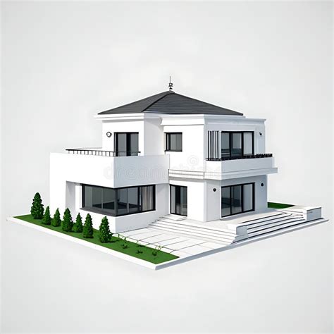 3d Rendering Of Isometric Illustration Of Office Generative Ai Stock