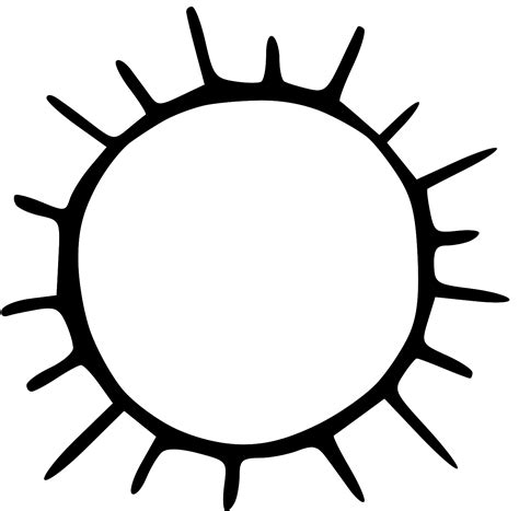 Sun Outline Clipart Clipart Best
