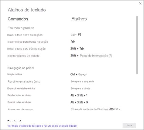 Consumir Relat Rios No Power Bi Ferramentas De Acessibilidade