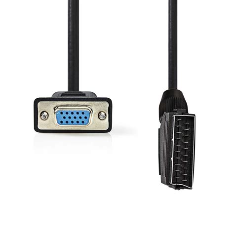 SCART Cable | SCART Male | VGA Female | Nickel Plated | 480p | 2.00 m ...