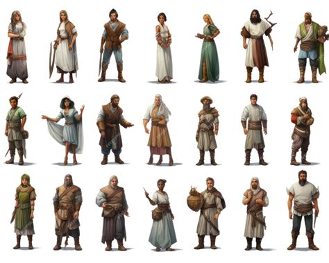 Premium Photo Game Character Sprite Sheet Of Npc Illustration