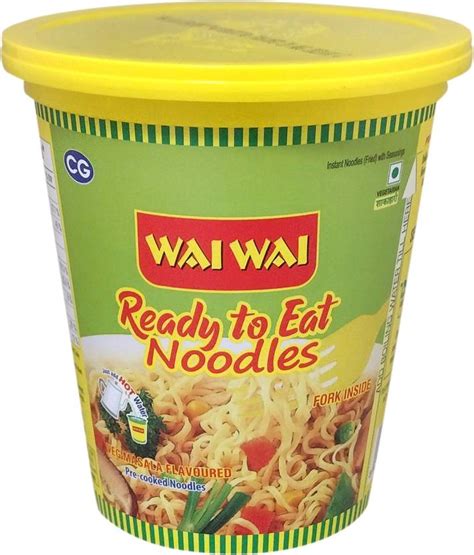 Wai Wai Ready To Eat Veg Masala Cup Instant Noodles Vegetarian Price In