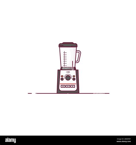Kitchen Blender Line Style Stock Vector Image And Art Alamy