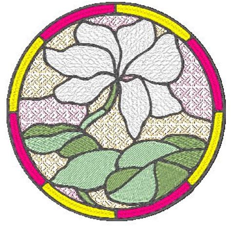 Stained Glass Machine Embroidery Designs Etsy
