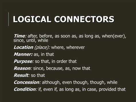 Ppt Logical Connectors Powerpoint Presentation Free Download Id