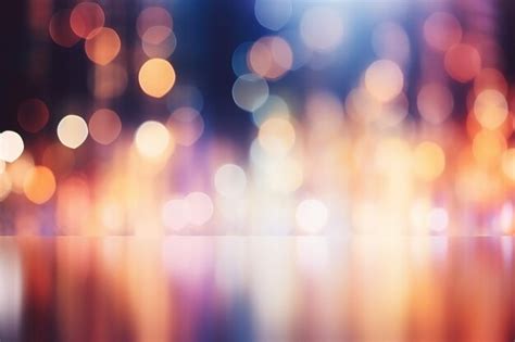 Premium Ai Image Abstract City Lights Blur Blinking Background