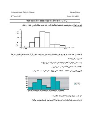 Le bois et les mousses Chap Université Larbi Tébessi Tébessa Faculté