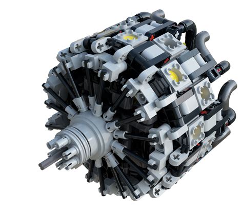 Lego Moc 18 Cylinder Radial Engine By Wpngls Rebrickable Build With