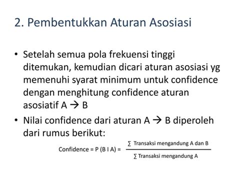Contoh Algoritma Asosiasi Pada Data Mining Pptx
