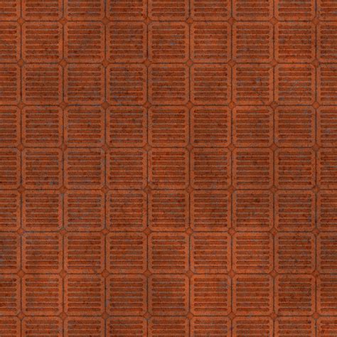 Orange Spaceship Floor Pbr Texture
