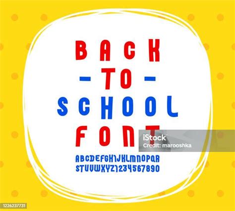 Font Berwarna Ceria Alfabet Cerah Modern Huruf Dan Angka Berani Trendi