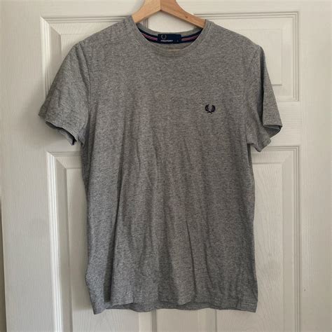 Fred Perry Mens Grey T Shirt Depop