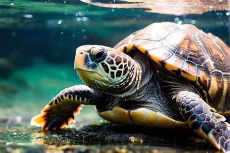 Premium Ai Image High Quality Photography Of A Tutle In The Water
