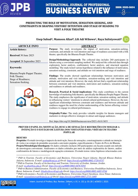 Pdf Predicting The Role Of Motivation Sensation Seeking And