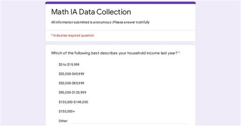 Ib Math Ia Data Survey R Ibo