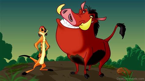Timon And Pumbaa Smiling Image Desi Comments