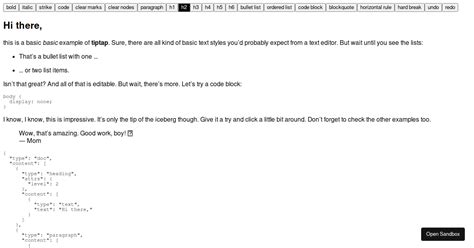 Tiptap Issue Template Forked Codesandbox
