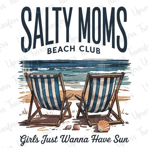 Salty Moms Beach Club U Press Transfers