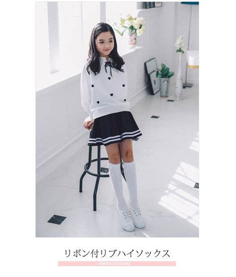 【楽天市場】ハイソックス 女の子 リボン付 リブ ハイソックス 子供 キッズ ベビー ジュニア 靴下 白 黒 紺 グレー ピンク 滑り止め