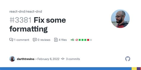 Fix Some Formatting By Darthtrevino · Pull Request 3381 · React Dnd