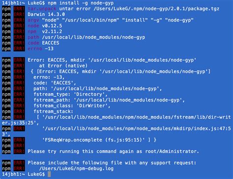Node Gyp Npm Installation Error In Nodejs Project Stack