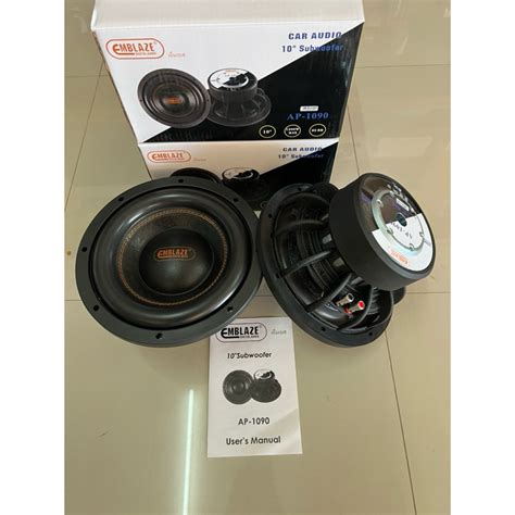 ราคาคู่ละ 4895บาท ลำโพงเบส 10นิ้วโครงหล่อ ค่ายเยอรมัน แนวดังฟังเพราะ Sql ยี่ห้อ Emblaze Shopee