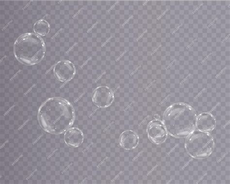 Premium Vector Bubble Png Set Of Realistic Soap Bubbles Bubbles Are
