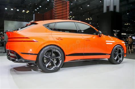 Genesis Gv 80 Coupe Concept Showing At New York International Auto Show