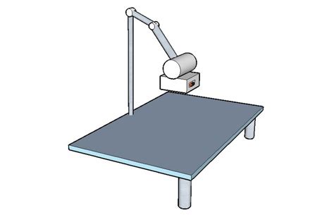 Rontgen Medical Equipment Block 3d Drawing Details Dwg File