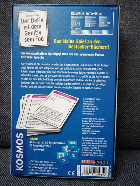 Der Dativ Ist Dem Genitiv Sein Tod Kartenspiel Kaufen Auf Ricardo