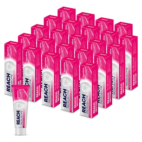 Reach Microbiome Toothpaste Sensitive 120g X 24 Clean Mint Flavor