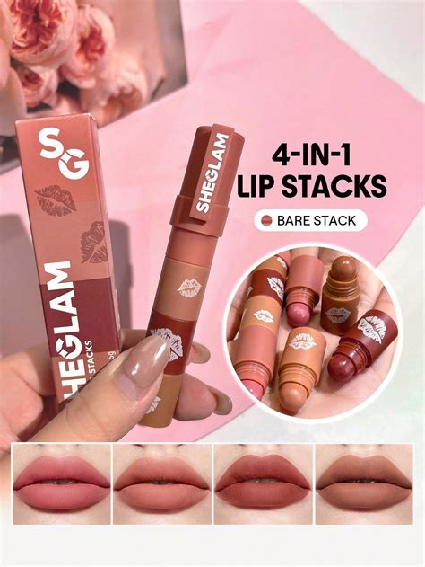 Sheglam Mega Lip Stacks Nude Bare Stack Manda Store