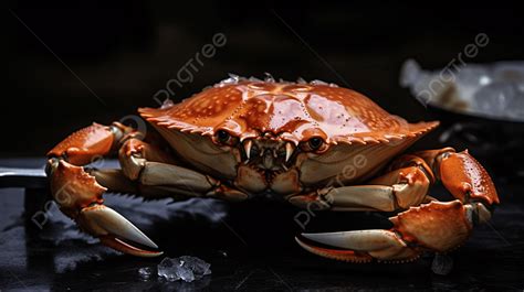 어두운 테이블에 발톱이 있는 큰 게 게 게 가위 조각 음식 게 장력 음식 생 해산물 신선한 대게 생선 고화질 사진 사진 배경