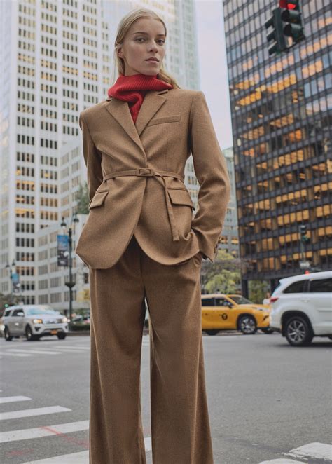 Wool Blend Suit Trousers Women Mango United Kingdom