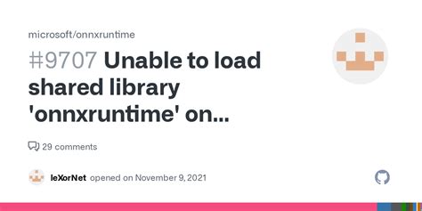 Unable To Load Shared Library Onnxruntime On Macos Dllnotfoundexception · Issue 9707