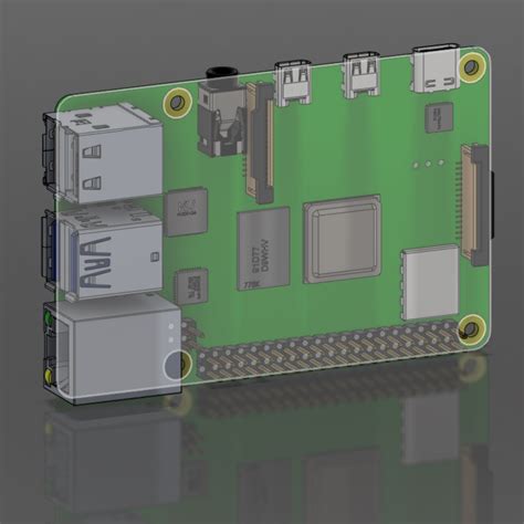 Raspberry Pi 4 By John Zygoulakis Download Free Stl Model
