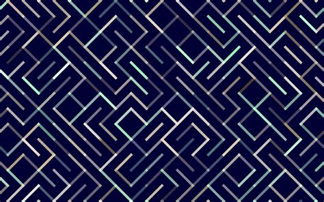 Lines Vector Seamless Pattern Banner Geometric Striped Ornament Monochrome Linear Background