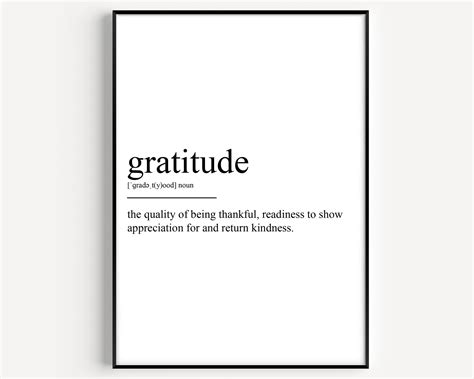 Gratitude Definition Print Magic Posters