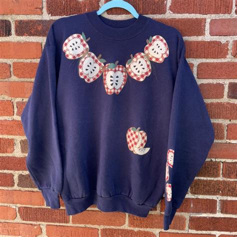 Vtg Hanes Made In Usa 90s Apple Teacher School Depop